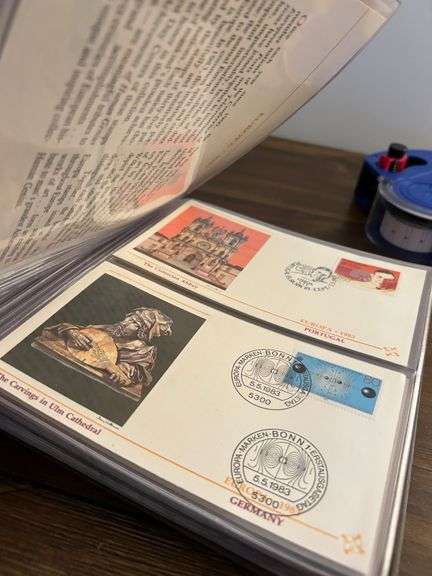 150+ to 200 Vintage Europa First Day Stamp Covers w/Albums Unusual ...