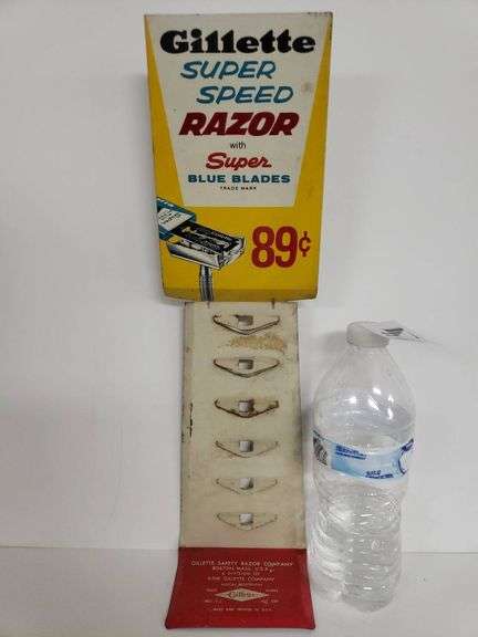 Vintage Gillette Razor Store Display - Trice Auctions