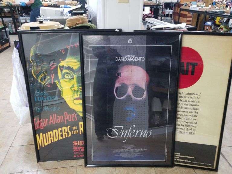 Set of 3 Framed Movie Posters – 28×41 Inches - Trice Auctions
