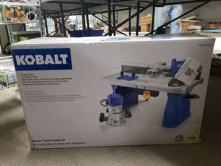 Kobalt Router Table Combo Kit, 12-Amp Motor - Trice Auctions