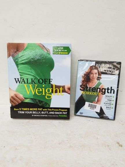 Walk Off Weight Book and Strength Workout DVD Set - Trice Auctions