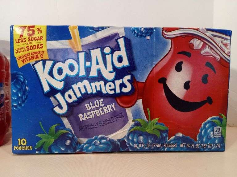 NEW Kool-Aid Jammers Blue Raspberry Pouches & Hawaian Punch - 10 FL oz ...