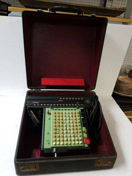 Vintage Mechanical Calculator in Case - Trice Auctions