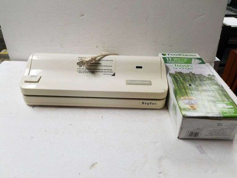 FoodSaver BagVac Vacuum Sealer with Rolls - Trice Auctions