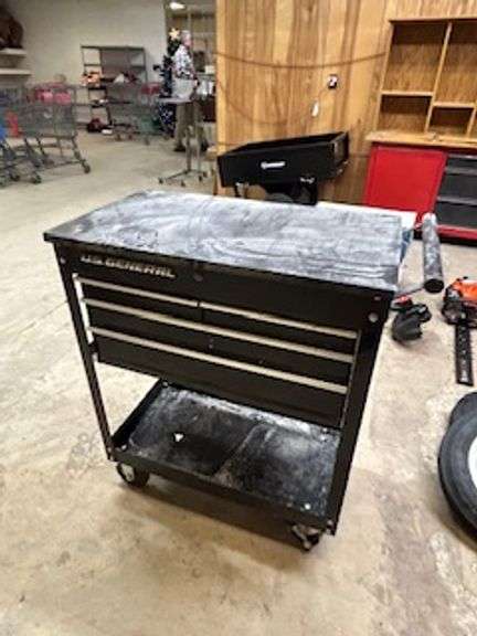 US General Mechanics Tool Cart Box - Trice Auctions