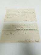 Assorted Vintage Advertisement Lot- License, Receipts and More - Trice ...