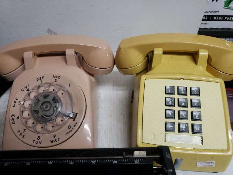 Rotary, Push Button Phones, Vintage Typewriter - Trice Auctions Rotary, Push Button Phones, Vintage Typewriter - Trice Auctions