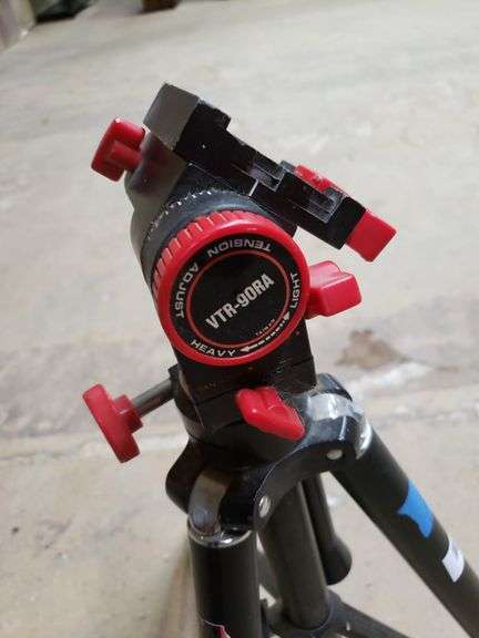 Red Accent Camera Tripod - Trice Auctions