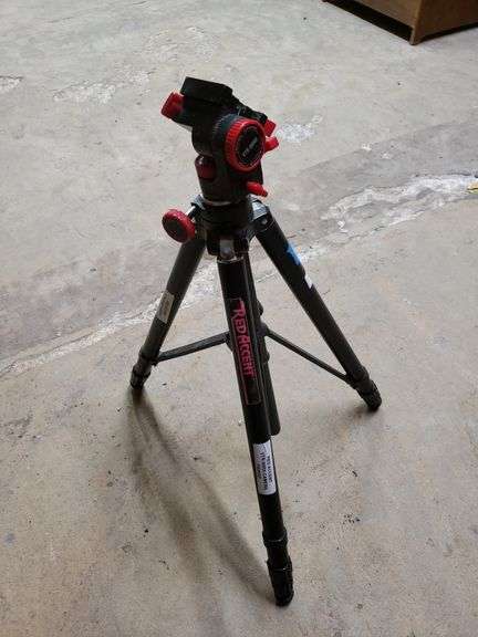 Red Accent Camera Tripod - Trice Auctions