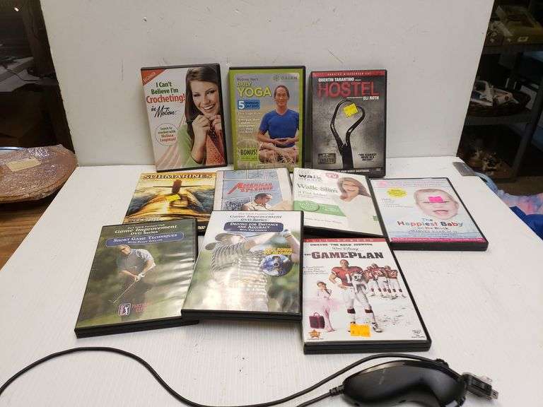 Assorted DVDs, Game Controller - Trice Auctions