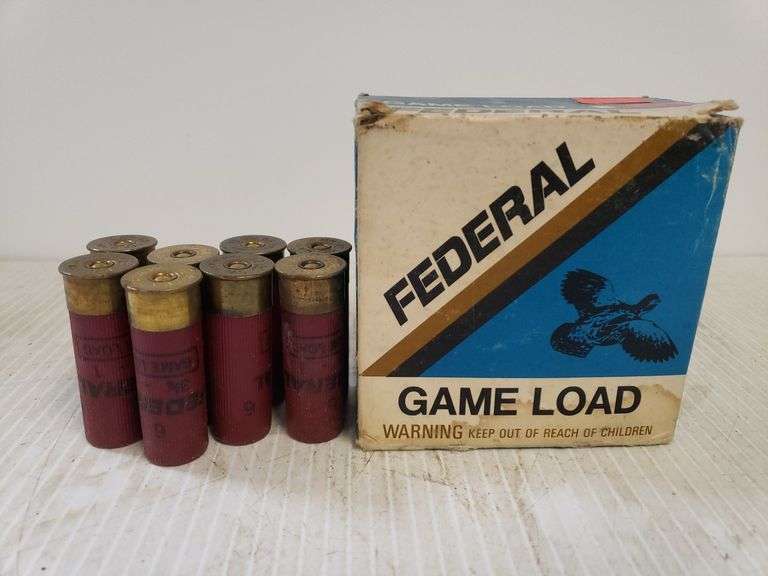 Full Box (25) Plus (8) Federal 12 Gauge 6 Shot Game Load Shotgun Ammo ...