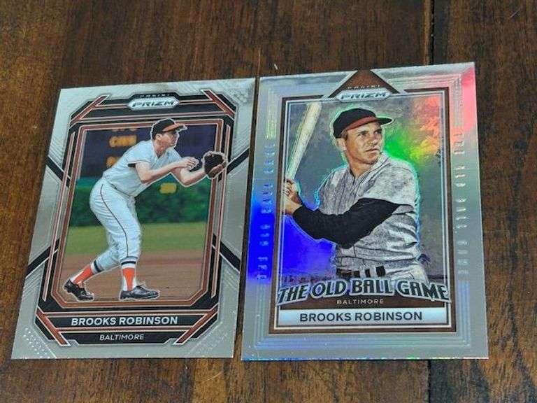 Brooks Robinson Orioles Panini Refractor & Silver Prizm - Trice Auctions