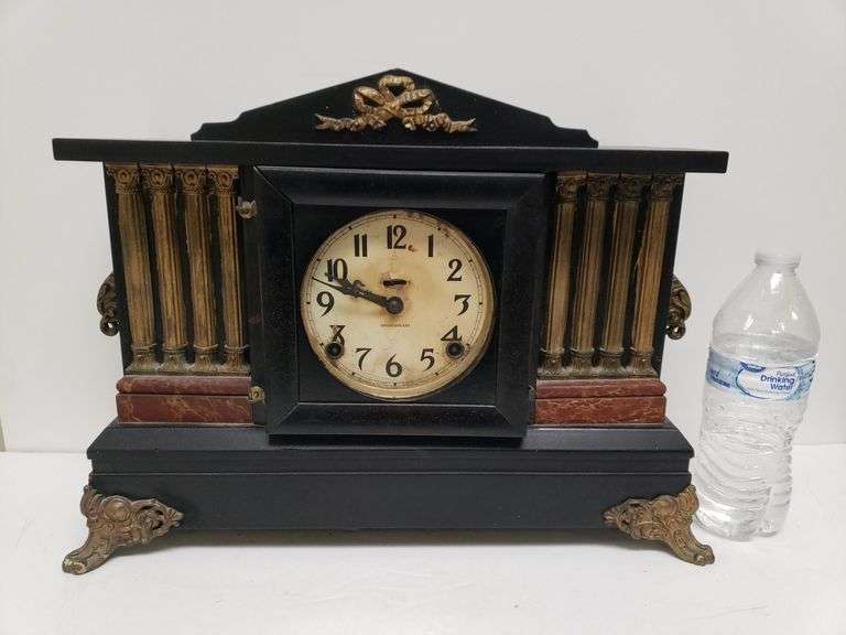 Vintage Ingraham Mantle Clock - Trice Auctions