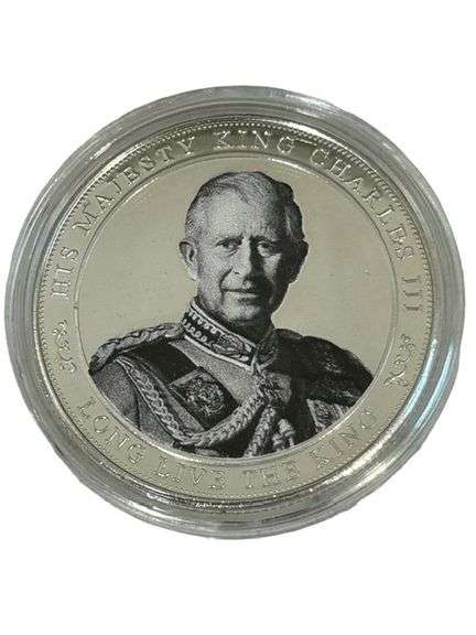 King Charles of England Silver Token - Trice Auctions