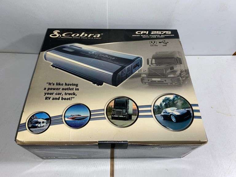 Cobra 2500 Watt Power Inverter. New - Trice Auctions