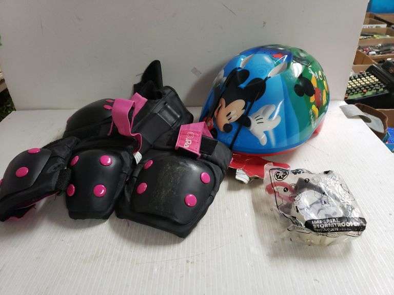Mickey Mouse Bike Helmet , Raz Knee/elbow Padding, Stormtrooper Toy ...