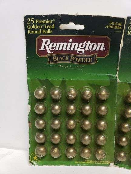 (3) New Pack Remington Black Powder Balls - Trice Auctions