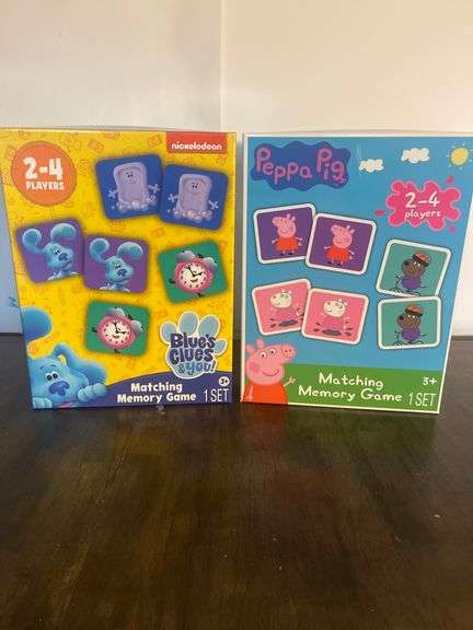 New Blues Clues & Peppa Pig matching memory games - Trice Auctions