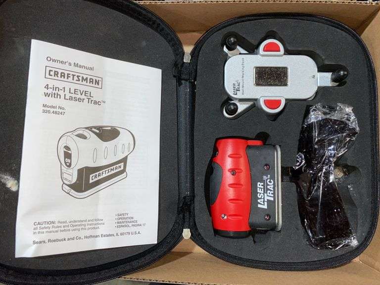Craftsman 4 In 1 Level With Laser Trac - Trice Auctions