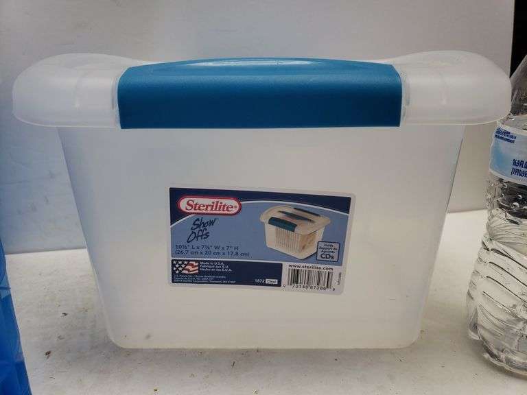 Plastic Storage Containers - (2) No Lids - Trice Auctions