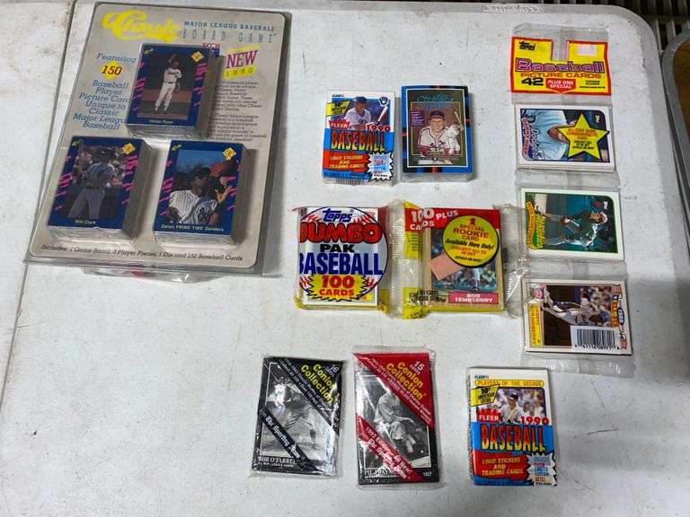 Sealed Packages of Topps and Fleer Baseball Cards and Baseball Trading ...