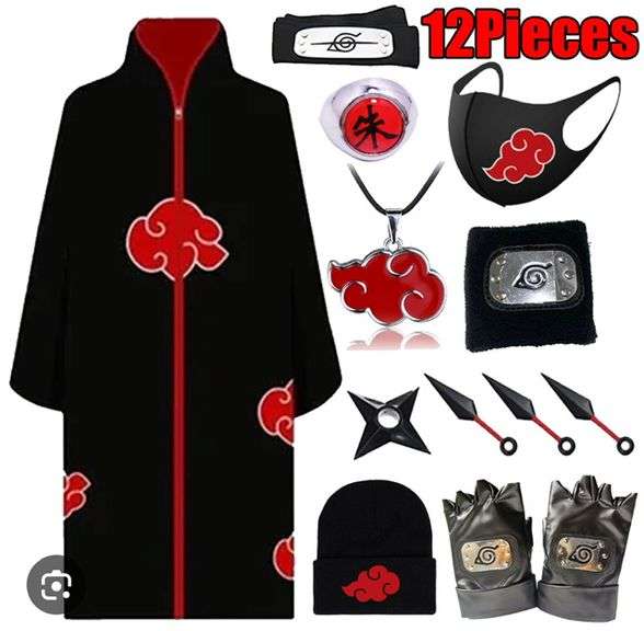 Akatsuki Naruto Cosplay Kimono Costume Set High Quality New - Trice ...