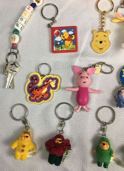 31 Winnie-the-Pooh Keychains & Clips. Eyeore, Tigger, Piglet - Trice ...