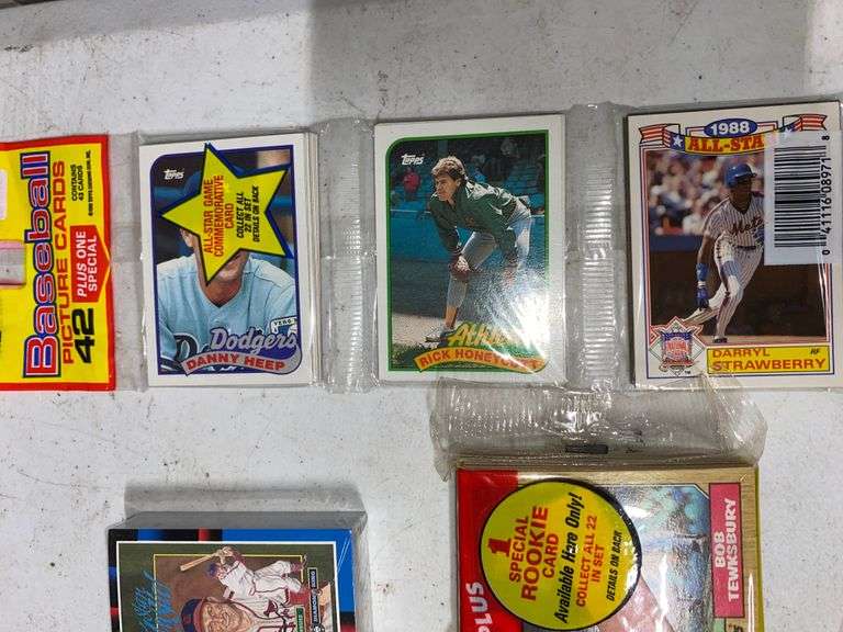 Sealed Packages of Topps and Fleer Baseball Cards and Baseball Trading ...