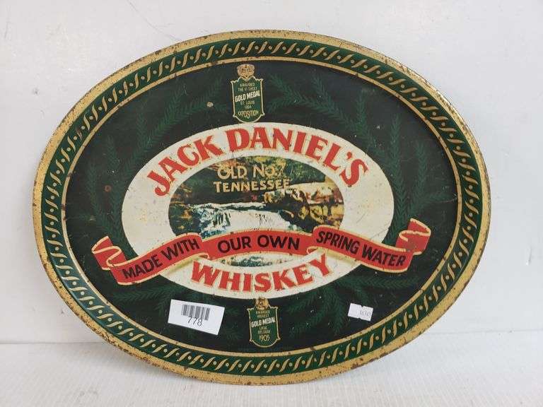 Jack Daniels Mansfield Jack Daniels Tray - Trice Auctions