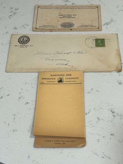 Vienna MD Antique Paper Collectibles Lot - Trice Auctions