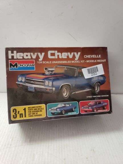 Heavy Chevy 1/24 Scale Chevelle Model Kit(unsure If Complete) - Trice ...