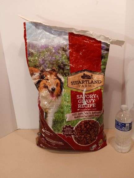 New 14 lb. Bag Heartland Farms Savory Gravy Recipe Dog Food - Trice ...