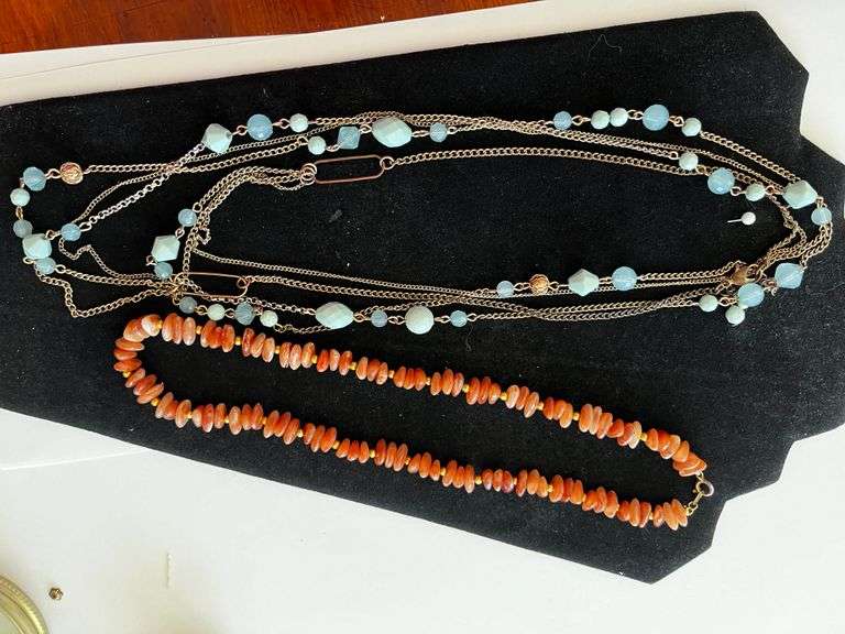 Two stone and crystal necklaces - Trice Auctions