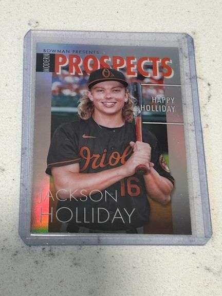 Jackson Holliday Orioles Rookie Card Prospects Refractor - Trice Auctions