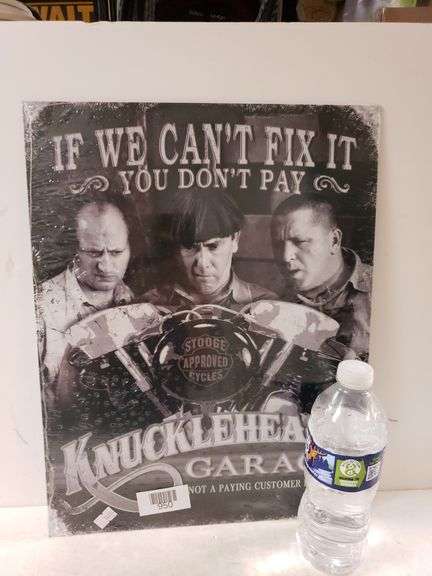 Knucklehead Garage Sign - Trice Auctions
