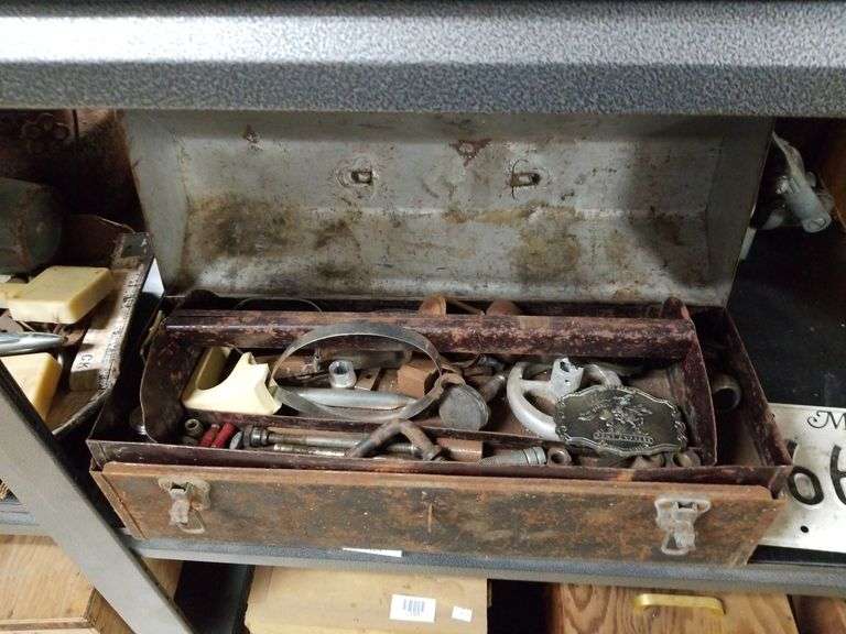 Large Tool Box Full Of Usable Scrap - Trice Auctions