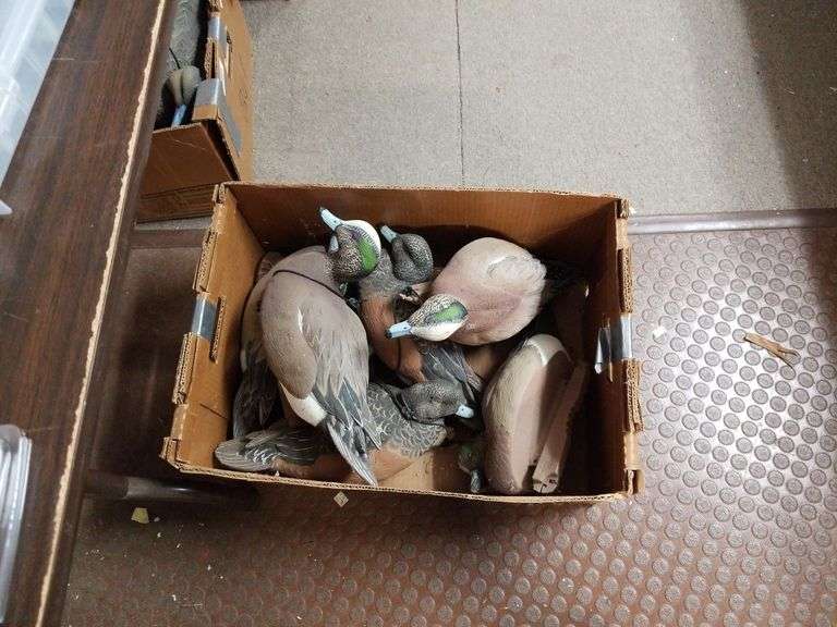 Large Box Of Duck Decoy - Trice Auctions