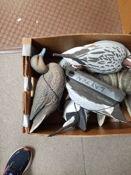 Large Box Of Duck Decoys - Trice Auctions