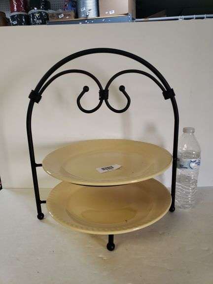 Two Tier Plate Rack - Trice Auctions