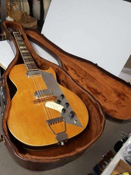 Vintage Kay Electric Guitar With Case, Believe To Be From The 60s ...