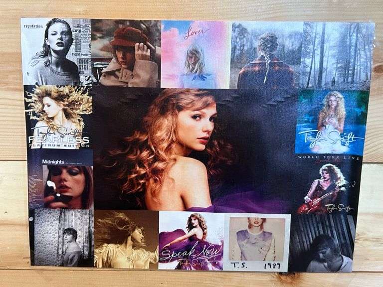 Taylor Swift Album Covers Collectible Canvas Poster - Trice Auctions