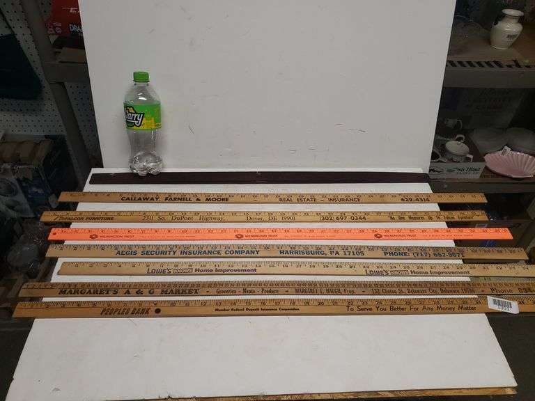 8 Wooden Yard Sticks - Trice Auctions