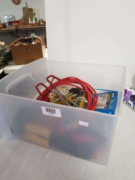 Plastic Drawer Full Of Assorted Wire And More - Trice Auctions