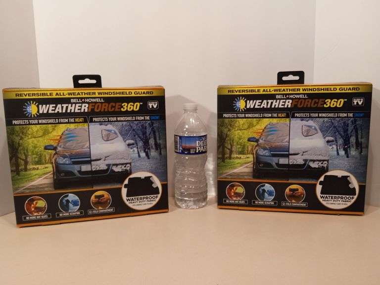 2 NEW Bell & Howell Weather Force 360 Reversible All-Weather Windshield ...