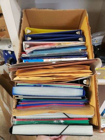 Large Lot Of Folders, Binders, Envelopes - Trice Auctions