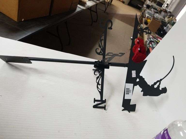 Fishing Man Weather Vane 21" Tall - Trice Auctions