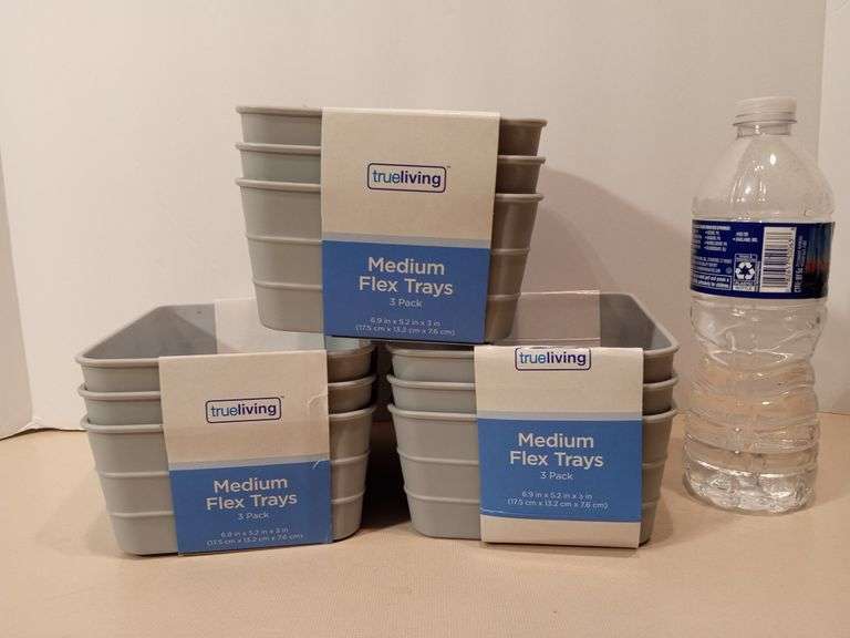 Three NEW true living Packs Medium Flex Trays - Trice Auctions