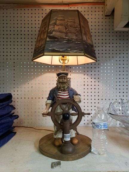 Sea Captain Lamp - Works - 25" - Trice Auctions
