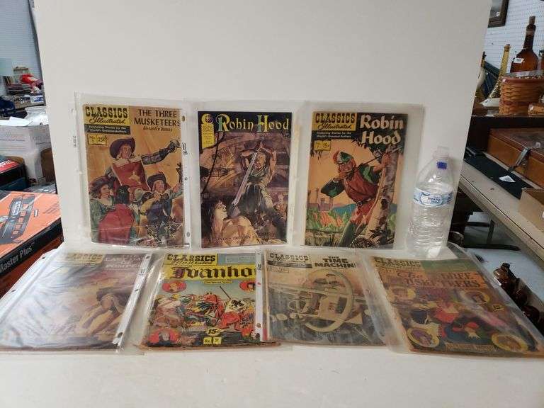 (7) Vintage Comic Books - Robin Hood, 3 Musketeers - Trice Auctions