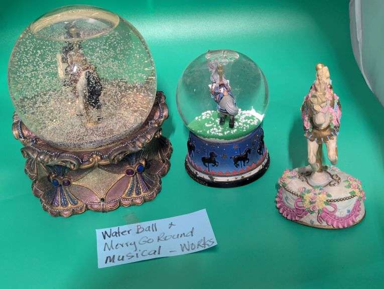 Musical Water Globe and Merry-Go-Round [work] - Trice Auctions